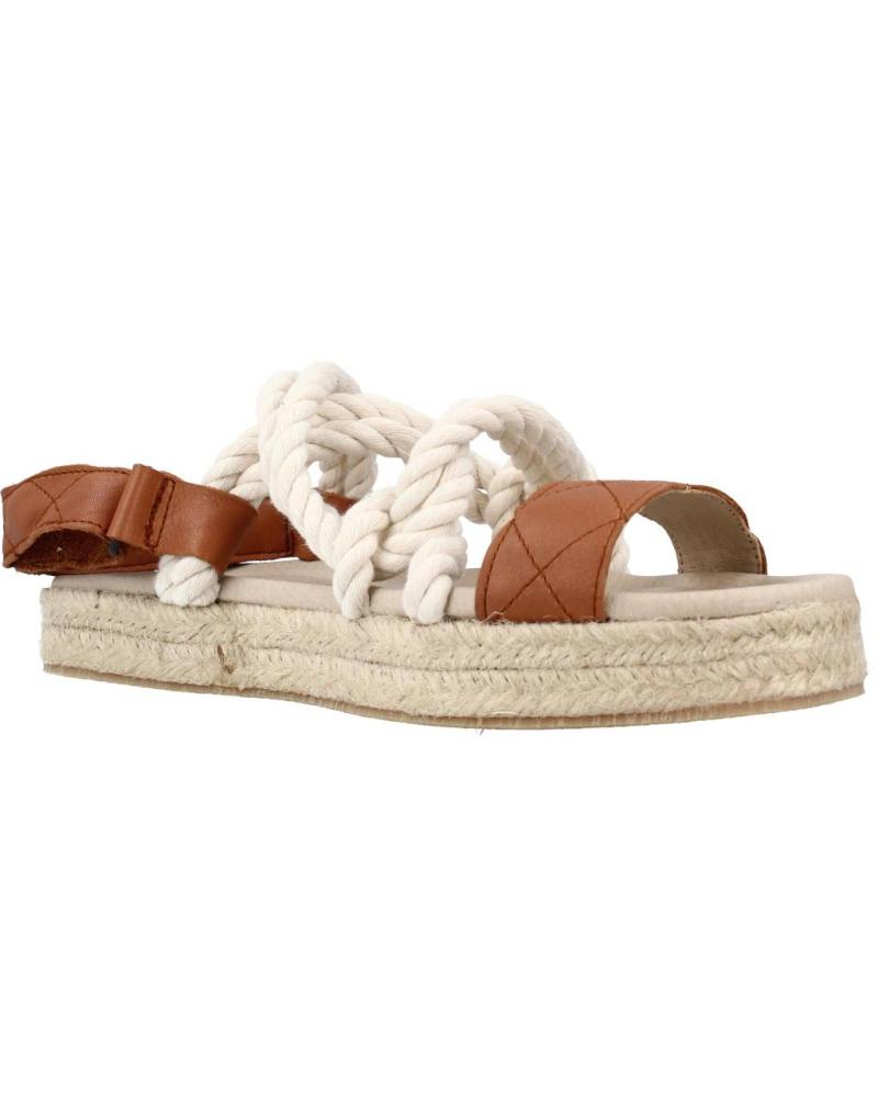 Sandalias De Mujer Yellow Creta Marron