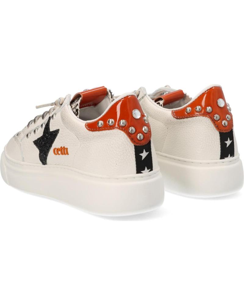 Zapatillas-Deporte-De-Mujer-CETTI-SNEAKER-CORDONES-BLANCO