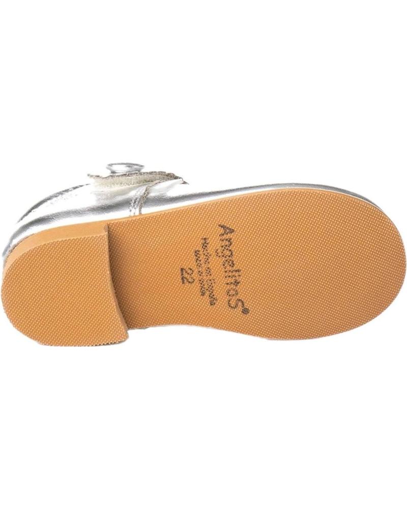 Zapatos De Niña Angelitos Bailarinas 1502 Metálico