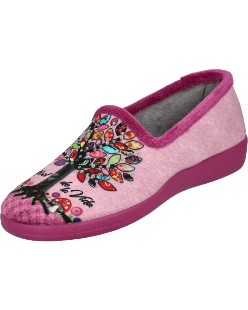 Calzado De Casa De Mujer DEVALVERDE 1038 ZAPATILLAS DE CASA MUJE ROSA Calzado De Casa De Mujer DEVALVERDE 1038 ZAPATILLAS DE CASA MUJE ROSA