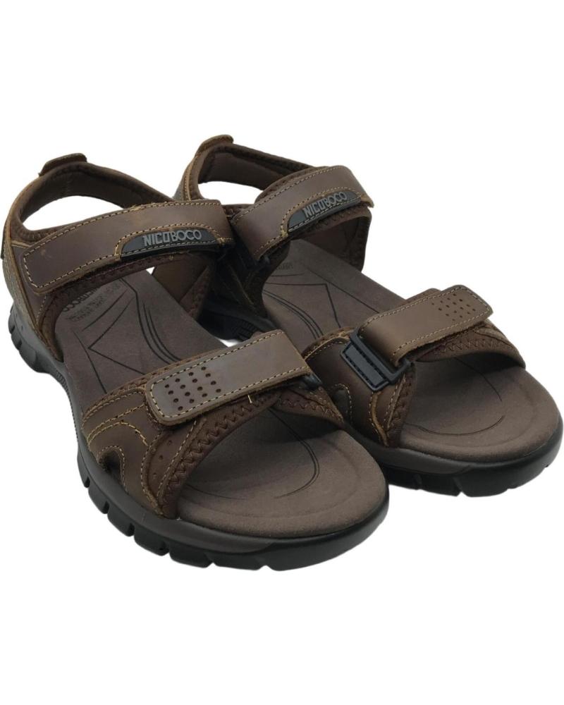 Sandals De Hombre NICOBOCO SANDALIA TREKKING HOMBRE ATHOR MARRON