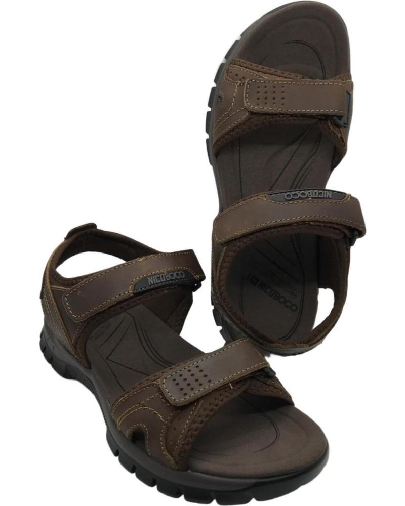 Sandals De Hombre NICOBOCO SANDALIA TREKKING HOMBRE ATHOR MARRON