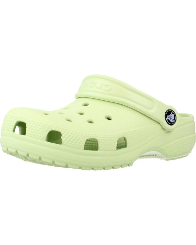 Zuecos-De-Niña-CROCS-CHANCLAS-NINO-MODELO-CLASSIC-CLOG-K-COLOR-VERDE-CELERY