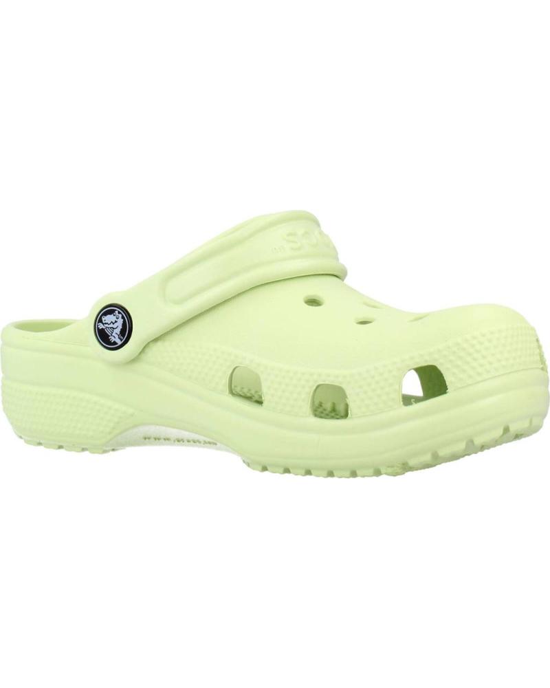 Zuecos-De-Niña-CROCS-CHANCLAS-NINO-MODELO-CLASSIC-CLOG-K-COLOR-VERDE-CELERY