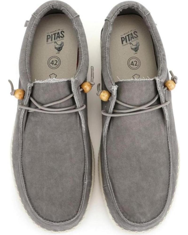 Zapatos De Hombre WALK IN PITAS WP150-WALLBY CANVAS GRIS