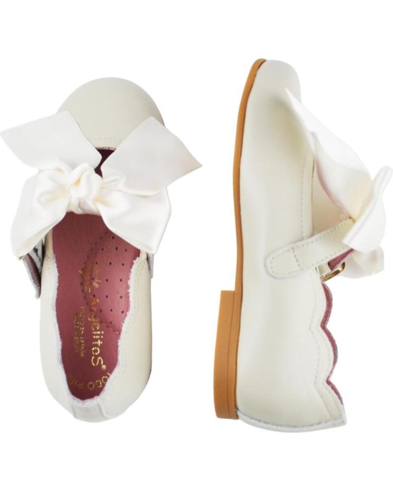 Chaussures De Niña ANGELITOS FRANCESITA NAPA LAZO SATEN 1105 BEIGE