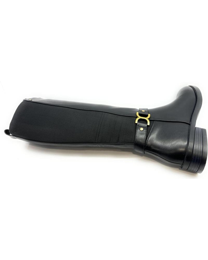 Botas De Mujer CHIC VISION BOTA MUJER ALTA ELASTICO PLANA NEGRO