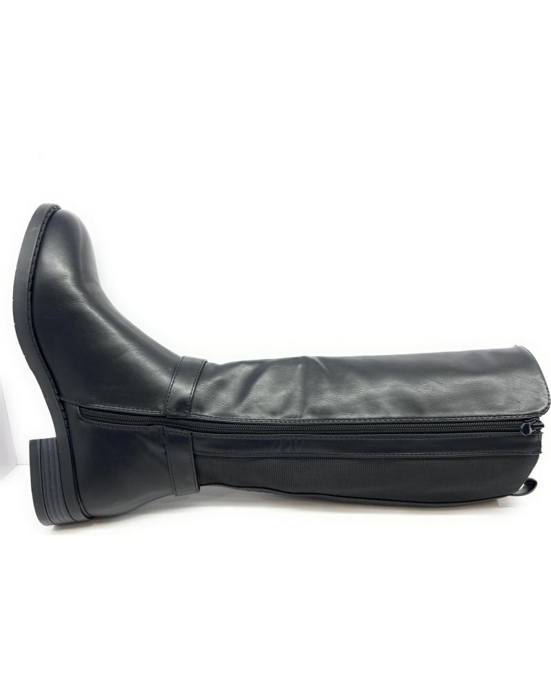Botas De Mujer CHIC VISION BOTA MUJER ALTA ELASTICO PLANA NEGRO