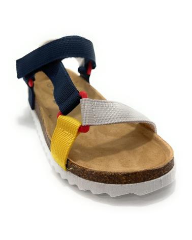 Sandalias-De-Hombre-BUBBLE-BOBBLE-SANDALIAS-BIOS-CINTAS-COLORES-AZUL
