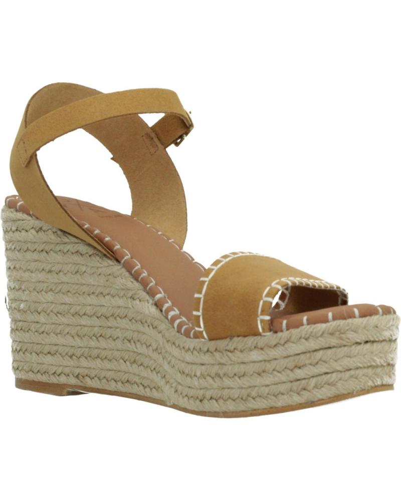 Sandali De Mujer POPA SANDALIAS MUJER MODELO BANDON COLOR MARRON CUERO