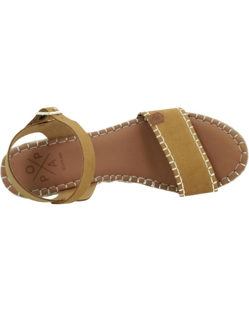 Sandali De Mujer POPA SANDALIAS MUJER MODELO BANDON COLOR MARRON CUERO