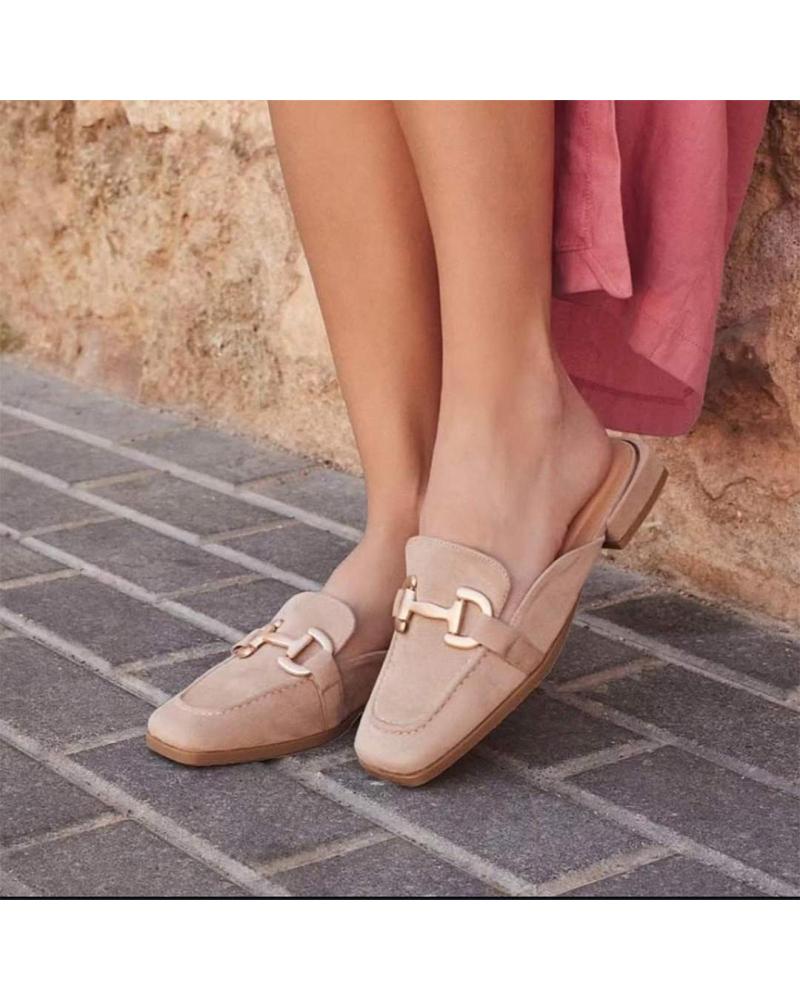 Sandalias-de-vestir-para-mujer-L&R-SHOES-LR-SHOES-RB-3057-MULES-PLANOS-DE-MUJER-BEIGE