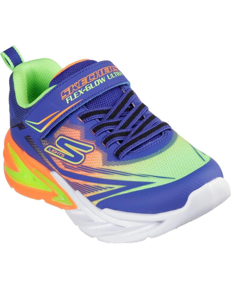 Accueil-SKECHERS-DEPORTIVO-LUCES-VELCRO-Y-ELASTICO-BLU-MU-AZUL