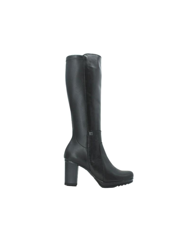 Botas De Mujer JOSE SAENZ BOTAS ALTAS PIEL NEGRAS BOGOTA NEGRO LICRA ...