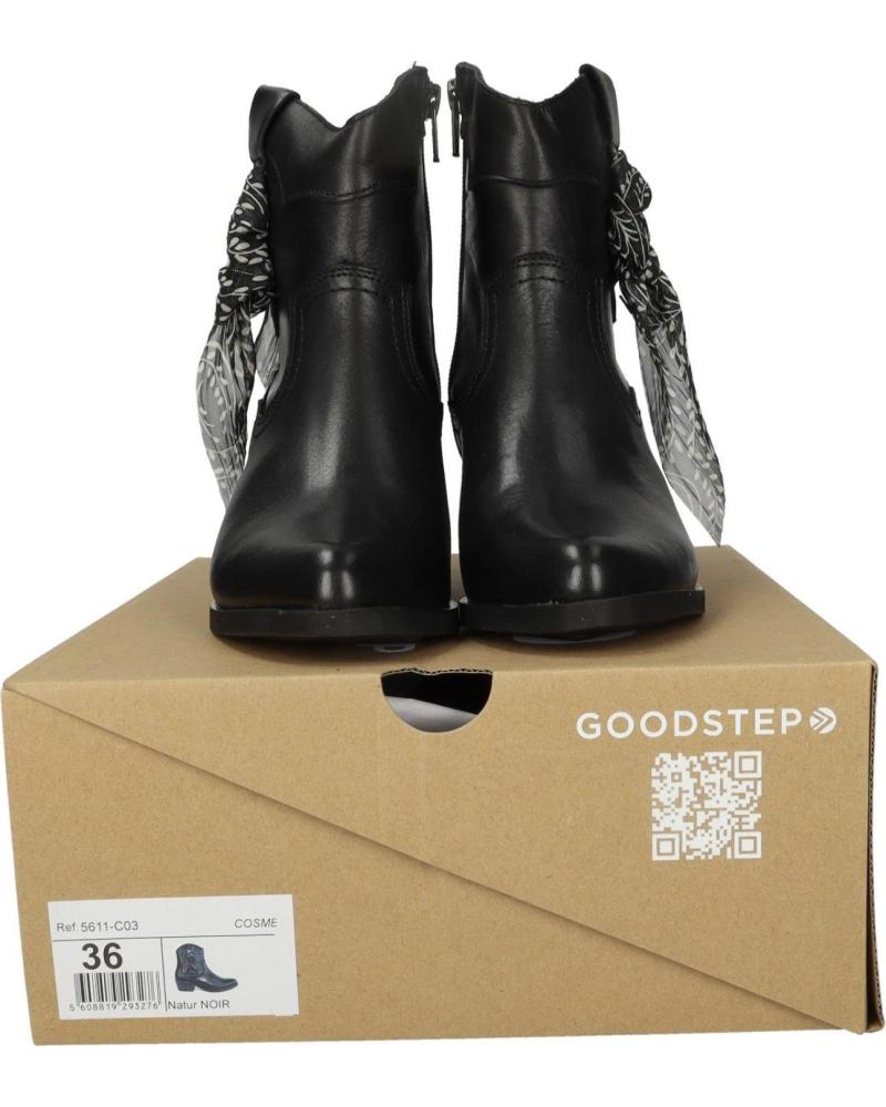 Inicio-GOODSTEP-BOTÍN COWBOY GOODSTEP 5611-C03 EN PIEL NEGRA-NEGRO