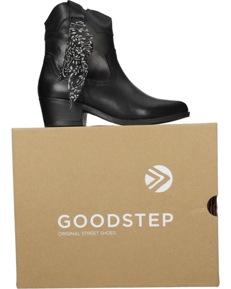 Inicio-GOODSTEP-BOTÍN COWBOY GOODSTEP 5611-C03 EN PIEL NEGRA-NEGRO