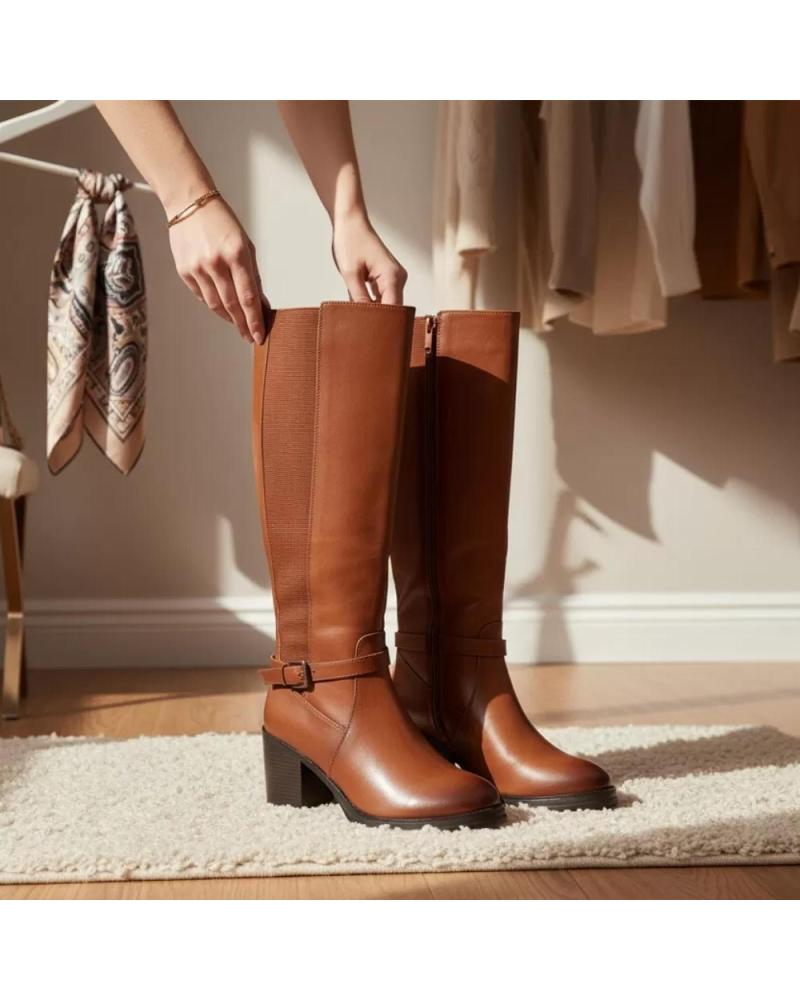 Inicio-TIMBOS-BOTA-TACON-DE-MUJER-COLOR-CAMEL-132309-MARRóN
