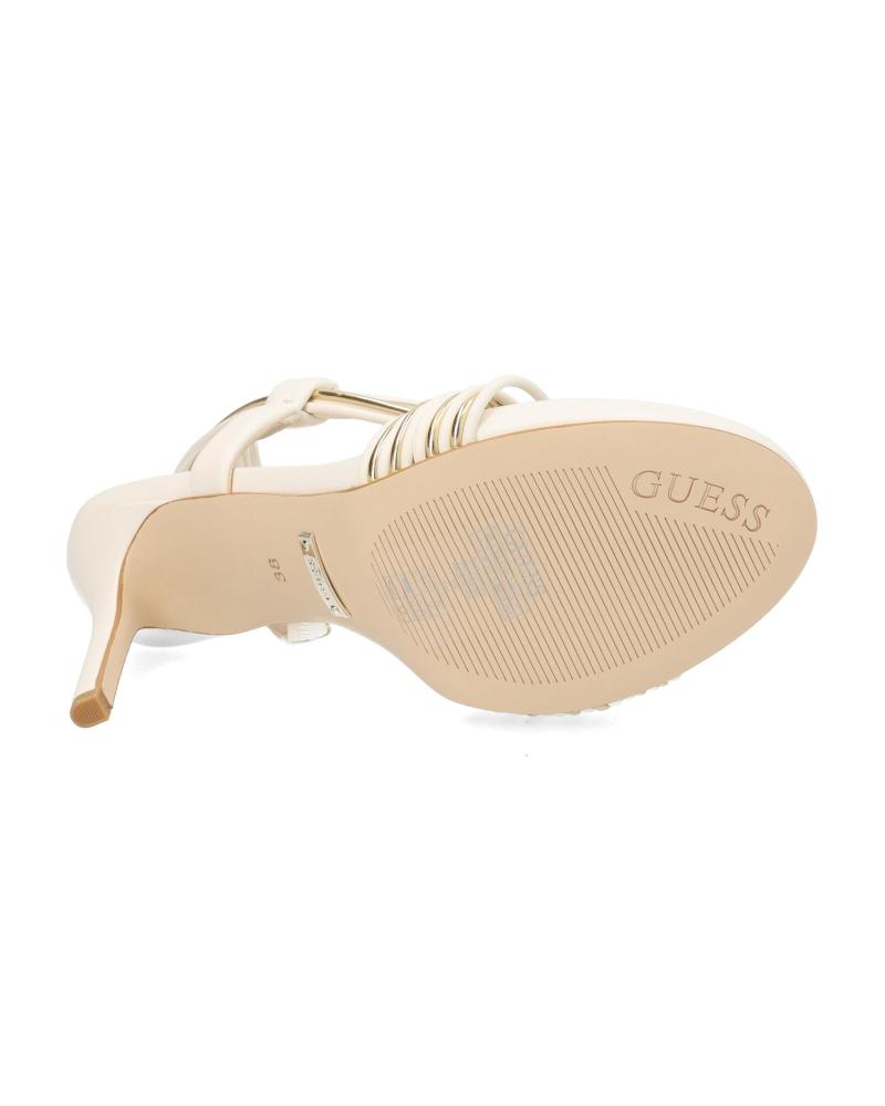 Sandalias De Mujer GUESS SANDALIA TIRAS WHITE-PLATINO